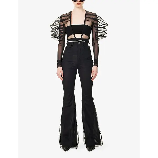 Rick Owens Rhino Structured Sheer Top