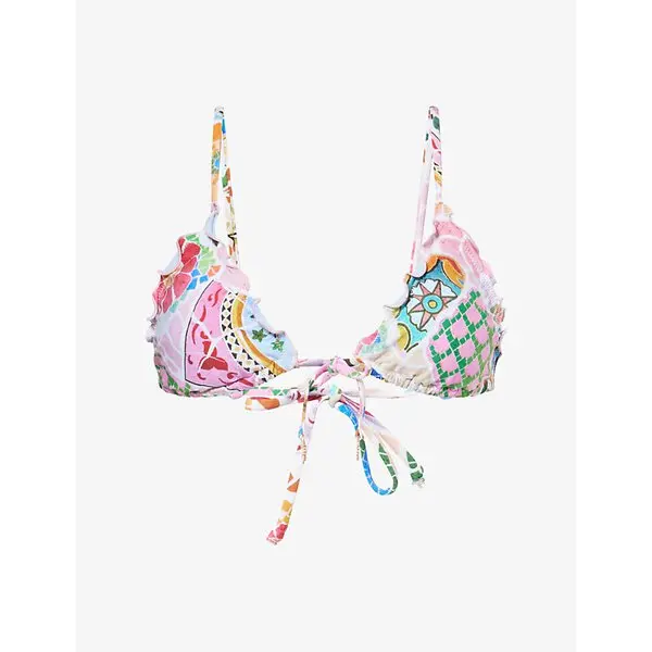 Seafolly Boheme Triangle Bikini Top - Parfait Pink