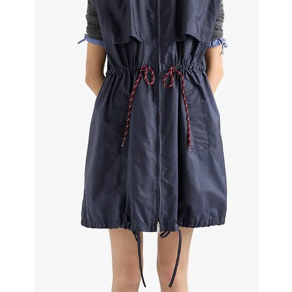Prada Re-nylon Light Sleeveless Woven Mini Dress