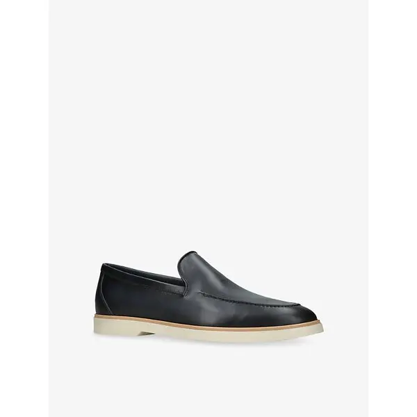 Magnanni Calpe Leather Loafers - Navy