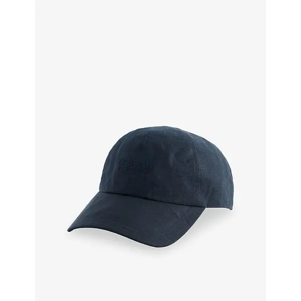 Orlebar Brown Embroidered Linen Baseball Cap - Night Iris