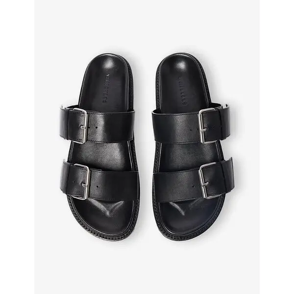 Whistles Double-buckle Leather Slides