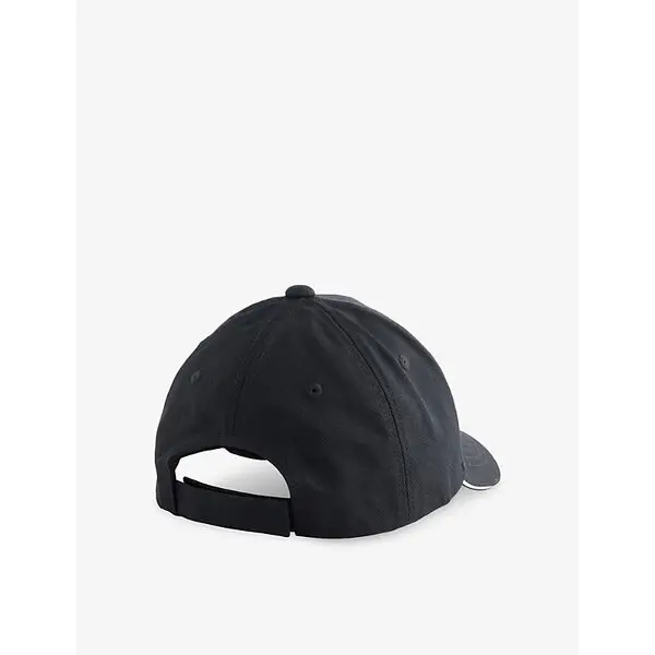 Emporio Armani Logo-patch Cotton Baseball Cap - Nero