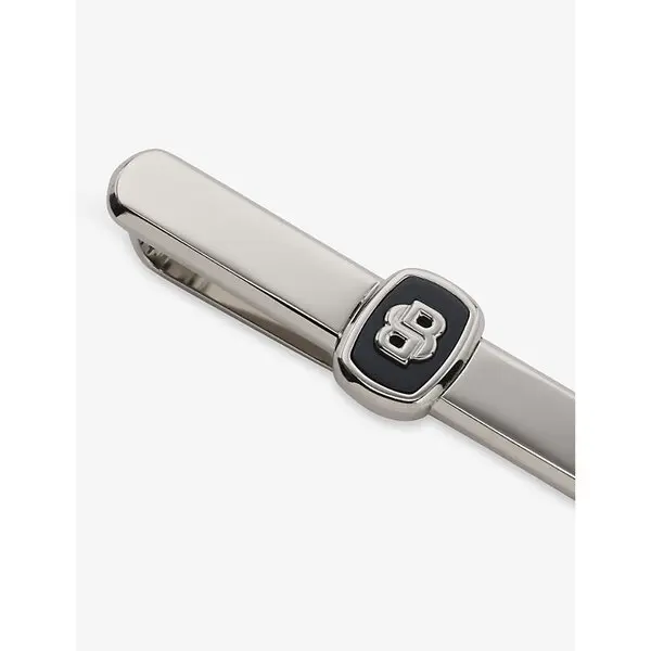 BOSS Double B-monogram Brass Tie Clip