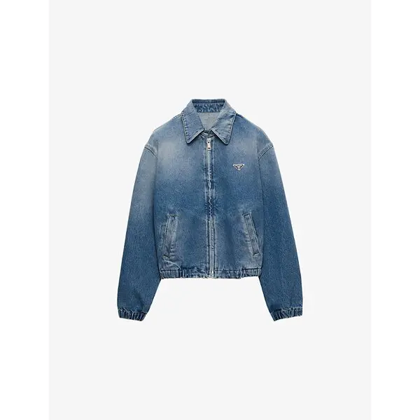 Prada Long-sleeve Denim Jacket - Blue
