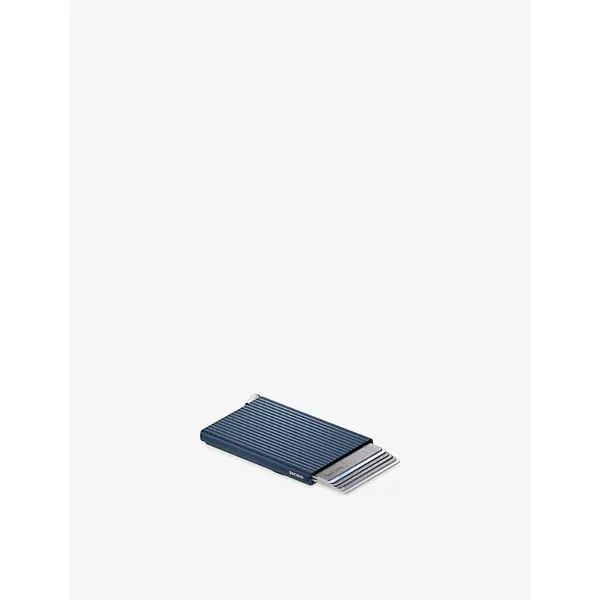 SECRID Cardprotector+ Fluted For Magsafe Aluminium Wallet - Navy