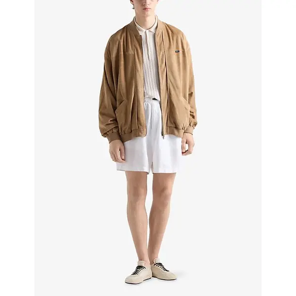Prada Regular-fit Cashmere And Silk-blend Polo Shirt