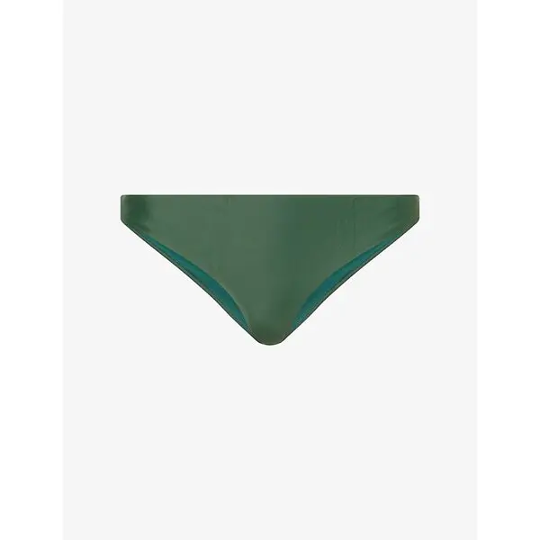 Verandah High-leg Hipster Bikini Bottoms - Emerald Green