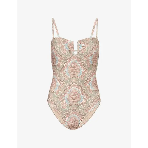 Paige Gianna U-ring One-piece Swimsuit - Surf Multi