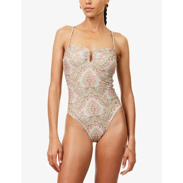 Paige Gianna U-ring One-piece Swimsuit - Surf Multi