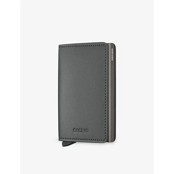 SECRID Slimwallet Matte Leather Wallet - Steel