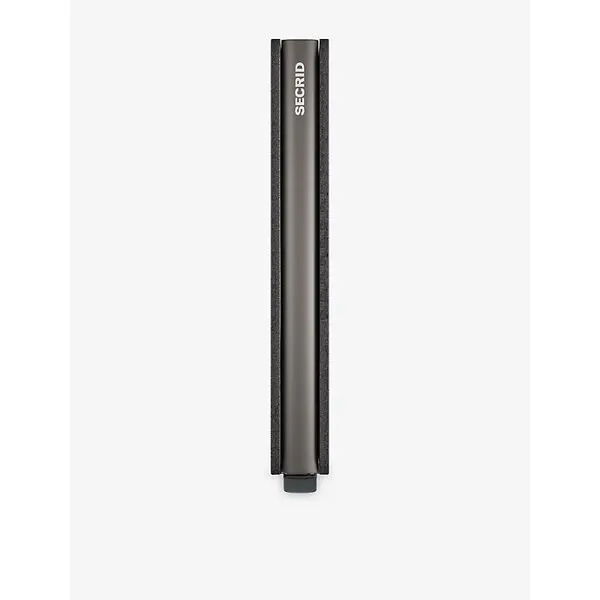 SECRID Slimwallet Matte Satin Leather Wallet - Steel