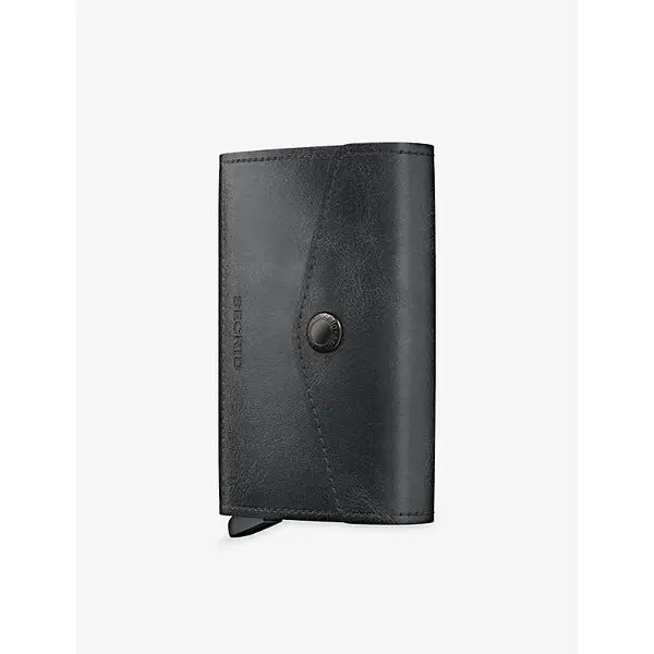 SECRID Envelope Vintage Leather Wallet - Black
