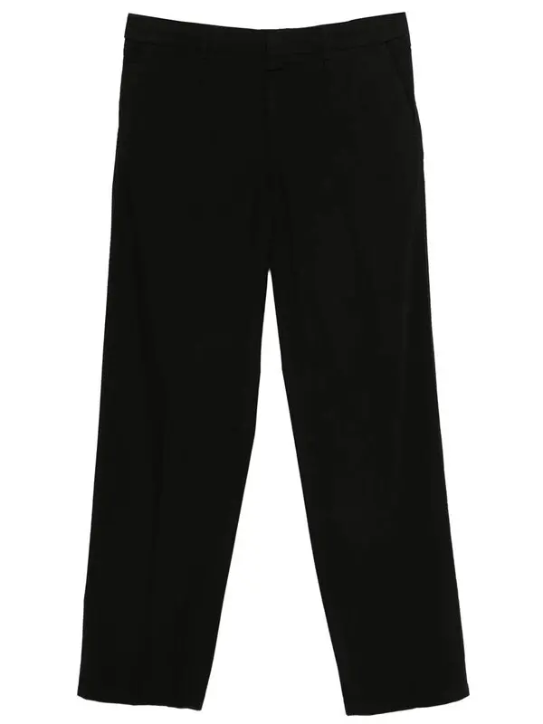 CELLAR DOOR Leone Cotton Trousers - Black
