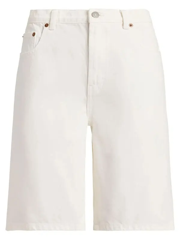 Polo Ralph Lauren Long Denim Shorts - White