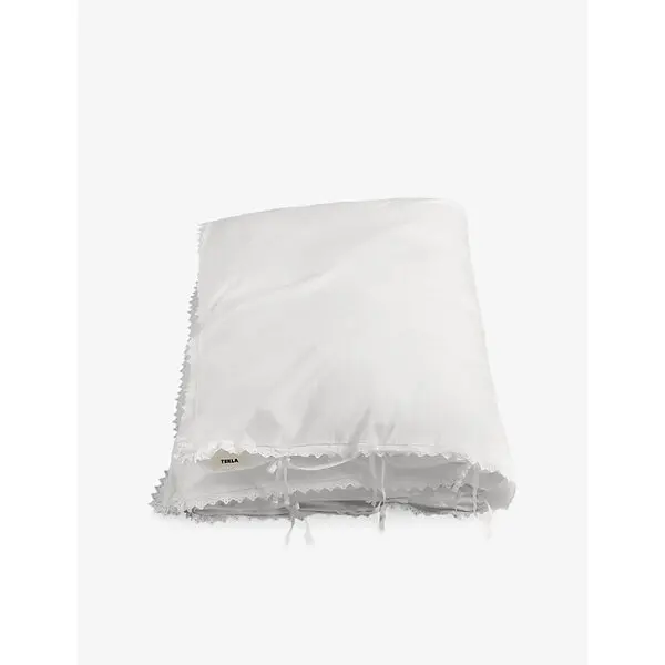 TEKLA Anais Cotton Duvet Cover - Broken White