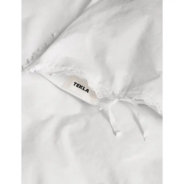 TEKLA Anais Cotton Duvet Cover - Broken White