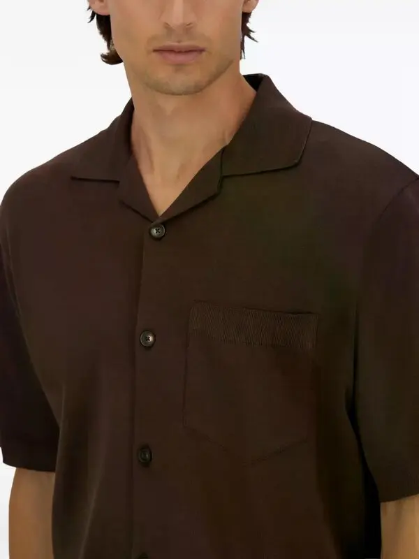 Herno Short-sleeve Chest-pocket Shirt - Brown