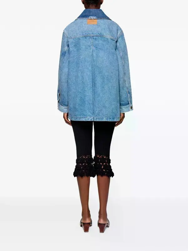 GANNI Raw-cut Denim Jacket