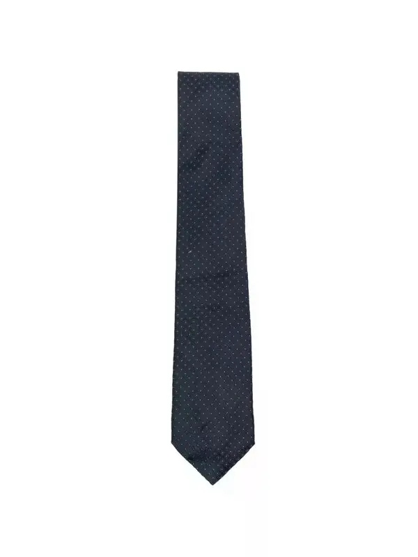 DELL'OGLIO Martin Patterned Neck Tie - Blue