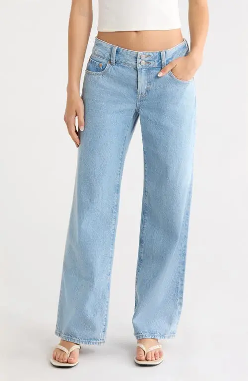 PACSUN Zoe Low-rise Girlfriend Jeans - Medium Indigo