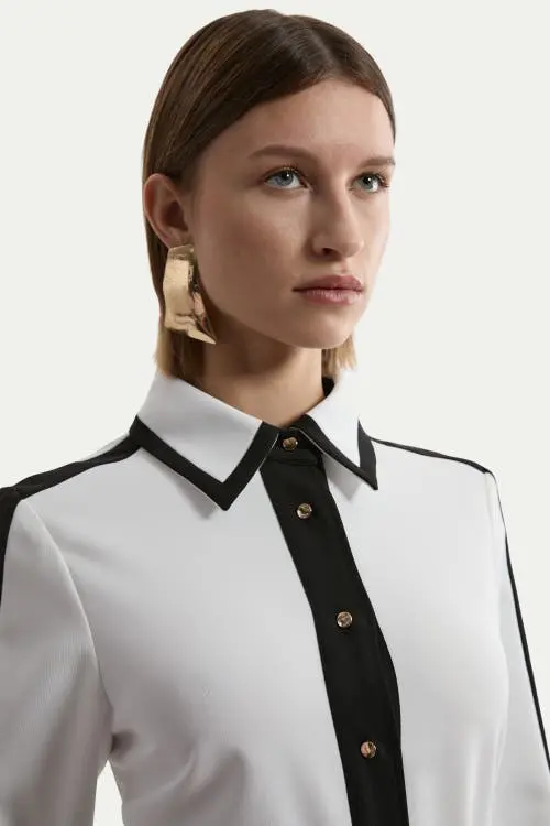 Karen Millen Petite Belted Midi Shirt Dress