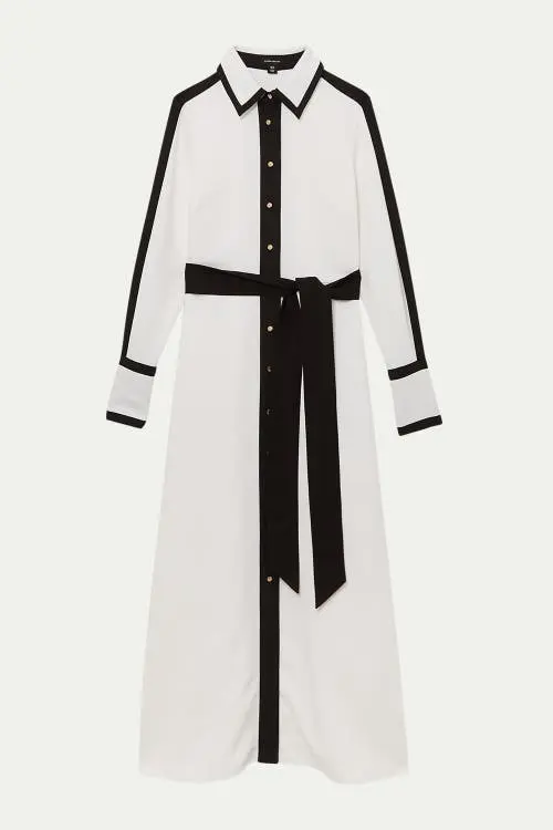 Karen Millen Petite Belted Midi Shirt Dress