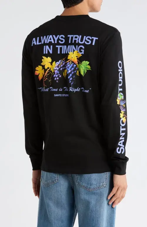 SANTO STUDIO X Luke Rockhold Timing Long Sleeve Graphic T-shirt