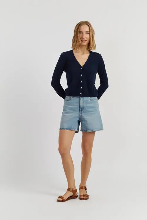 Chinti & Parker Air Pure Cashmere Cardigan - Navy