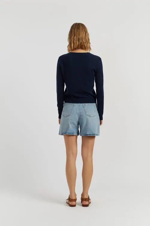 Chinti & Parker Air Pure Cashmere Cardigan - Navy