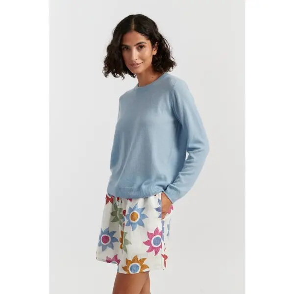 Chinti & Parker Air Cashmere Sweater - Sky Blue