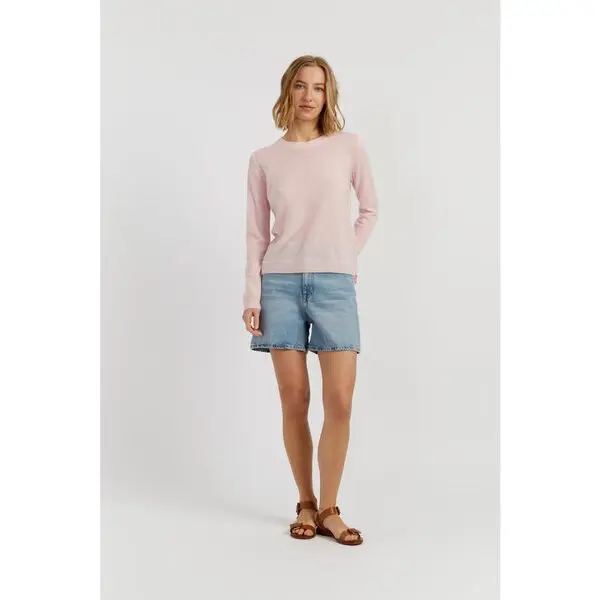 Chinti & Parker Air Cashmere Sweater - Soft Pink
