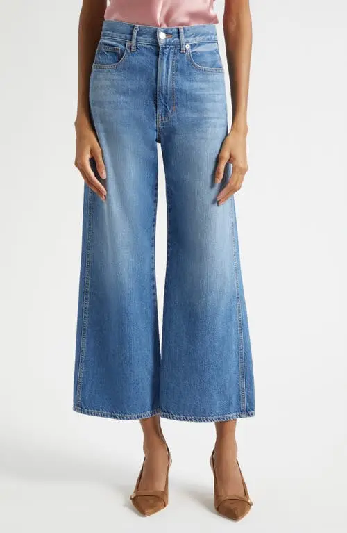 Veronica Beard Taylor High-waist Crop Wide-leg Jeans - French Kiss
