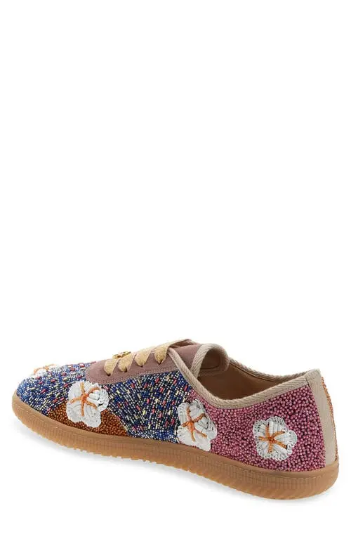 Valentino Garavani Cosmatesque Sequins And Floral Embroidery Sneakers