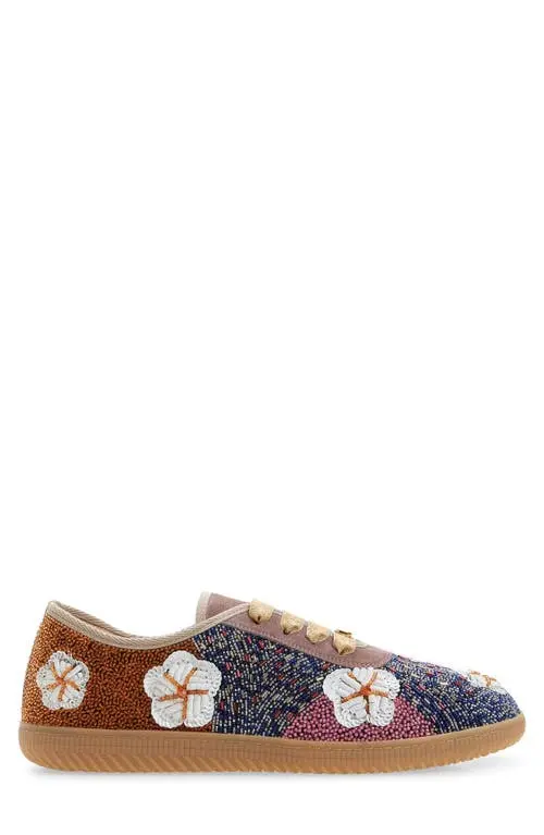 Valentino Garavani Cosmatesque Sequins And Floral Embroidery Sneakers