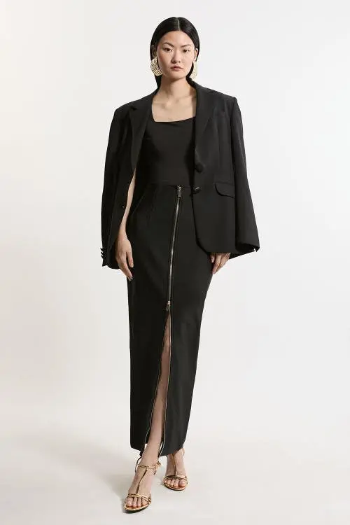 Karen Millen Figure Form Zip Maxi Skirt