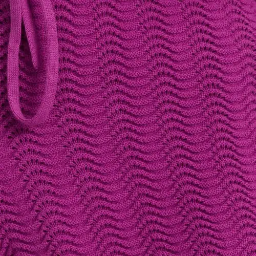 Chinti & Parker Cotton Crochet Shorts - Magenta