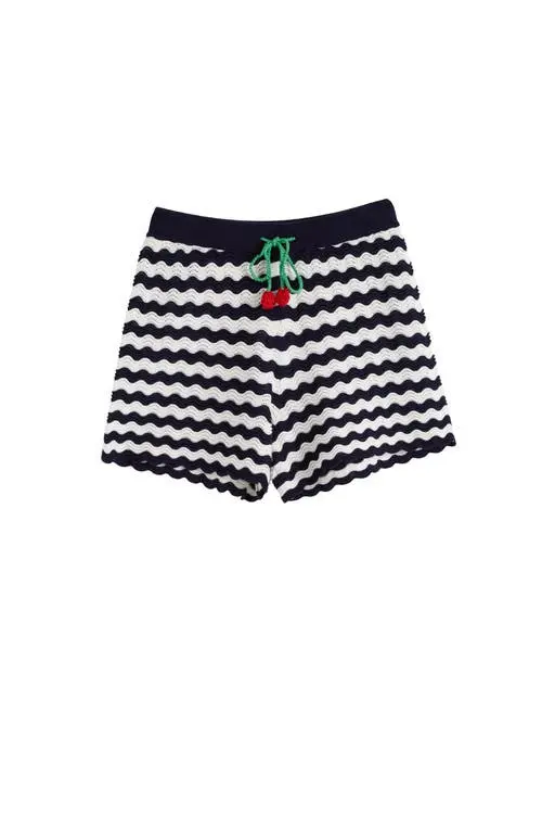 Chinti & Parker Cotton Crochet Shorts