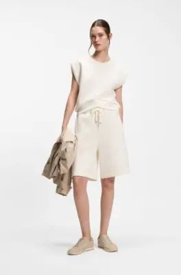 BOSS Relaxed Fit Stretch-jersey Shorts