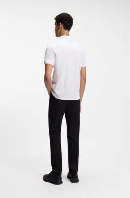BOSS Porsche X Polo Shirt In Mercerized Cotton - White