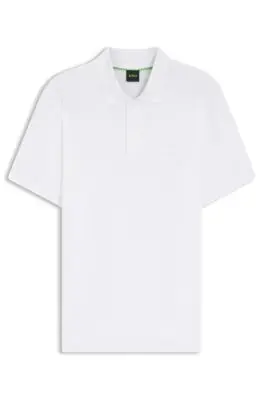 BOSS Porsche X Polo Shirt In Mercerized Cotton - White