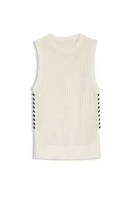 BOSS Mesh-structure Cotton Top