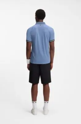 BOSS Active Slim-fit Polo Shirt With Moisture Management