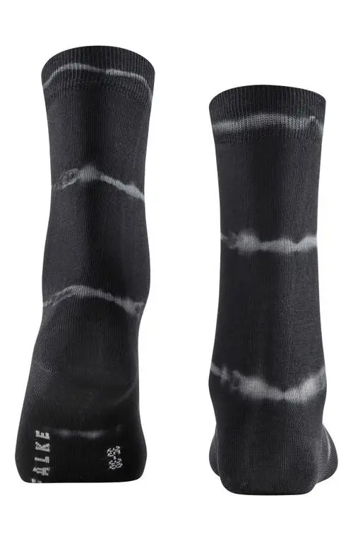 Falke Wave Bond Organic Cotton Blend Crew Socks - Black
