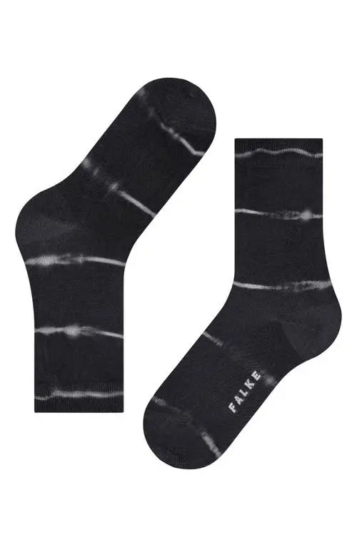 Falke Wave Bond Organic Cotton Blend Crew Socks - Black