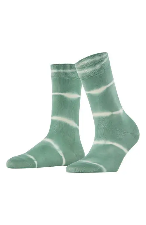 Falke Wave Bond Organic Cotton Blend Crew Socks - Sage
