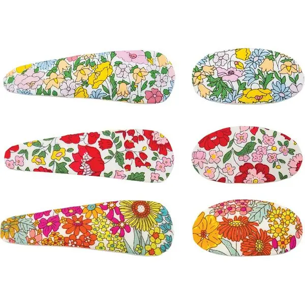 PUTTISU Liberty Floral Hair Clip Set Of 6 - Wildflower Mix