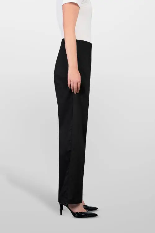 LAURA APARICIO Wide Leg Palazzo Trousers - Black