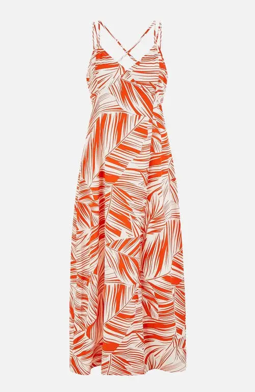 YUMI Sleeveless V-neck Maxi Dress