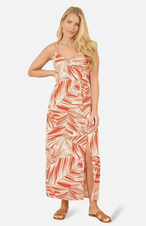 YUMI Sleeveless V-neck Maxi Dress